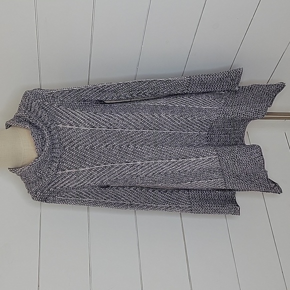 JEANNE PIERRE | Sweaters | Jeanne Pierre Large Blue Grey Assymetrical ...